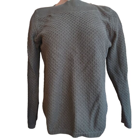 croft & barrow | Tops | Croft Barrow Womens Dark Gray Woolknit Long ...